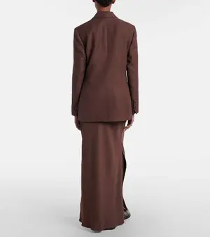 Brunello Cucinelli Twill Maxi Skirt - Brown