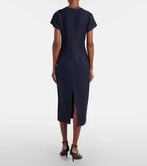 Brunello Cucinelli Monili Midi Dress