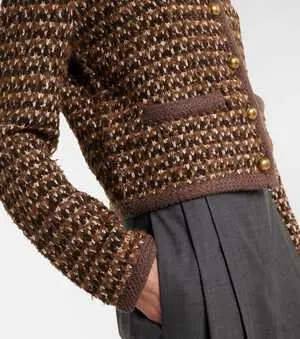 Altuzarra Conroy Tweed Jacket - Brown