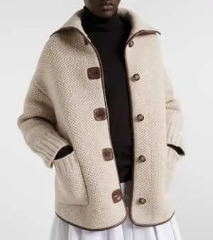 Altuzarra Llewellyn Knitted Wool Jacket - Beige