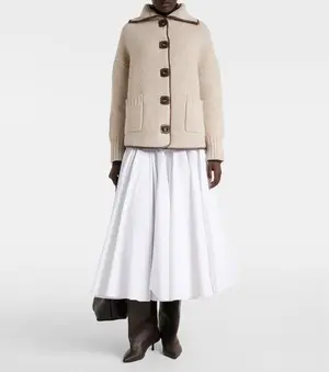 Altuzarra Llewellyn Knitted Wool Jacket - Beige