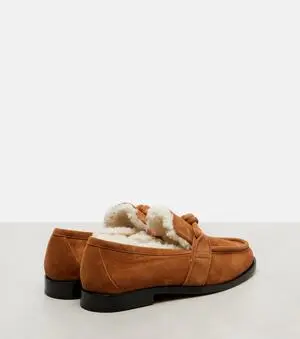 Bottega Veneta Astaire Shearling-lined Suede Loafers