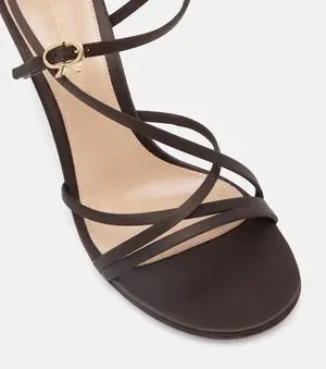 GIANVITO ROSSI Moka Satin Sandals