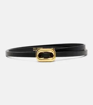 DEHANCHE Venura Leather Belt Black