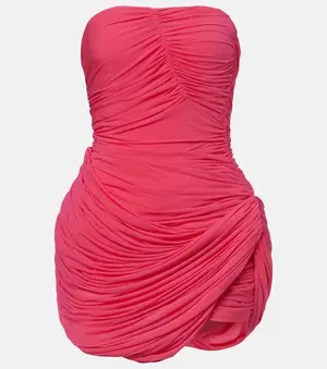 Magda Butrym Draped Ruched Mini Dress - Pink