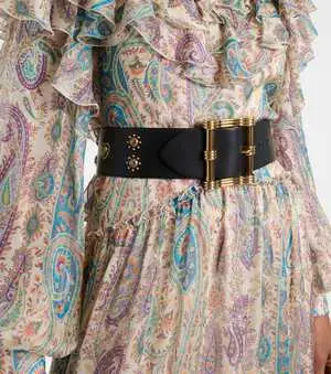 Etro Embellished Leather Belt