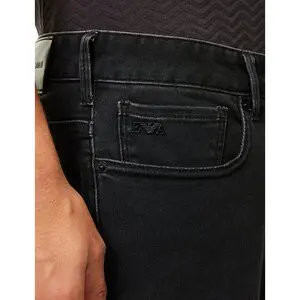 Emporio Armani Slim-fit Stretch-denim Jeans - Medium Grey Denim