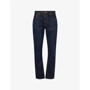 Nudie Jeans Gritty Jackson Straight-leg Jeans - Aged Indigo
