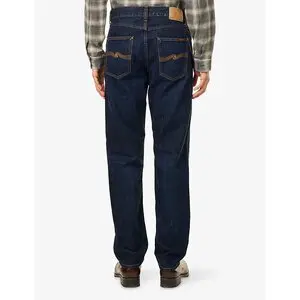 Nudie Jeans Gritty Jackson Straight-leg Jeans - Aged Indigo