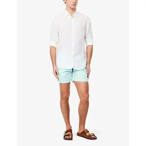 Vilebrequin Embroidered-logo Swim Shorts - Celadon