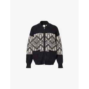 Varley Fairisle Patterned Cotton-wool Blend Jacket