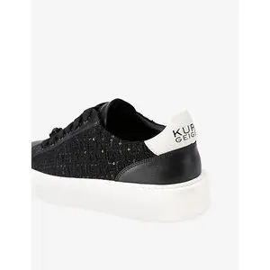 Kurt Geiger Albion Leather Trainers - Blk/white