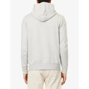 Eleventy Regular-fit Contrast-texture Wool Hoodie