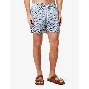 Frescobol Carioca Rio Copa Patterned Swim Shorts