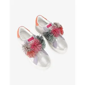 Kurt Geiger Laney Pom-pom Leather Trainers - Other