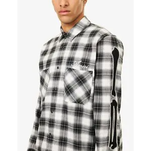 Amiri Bones Flannel Cotton Overshirt