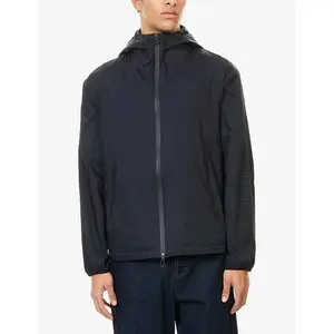 Emporio Armani Monogram-print Hooded Shell Windbreaker