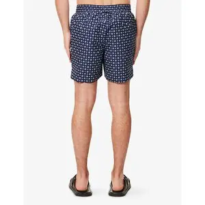 Derek Rose Regular-fit Mid-rise Swim Shorts - Navy