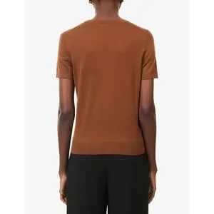 Theory Basic Short-sleeve Merino Wool Top