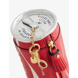 ANYA HINDMARCH Coke Leather Coin Purse - Bright Red