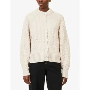 Dissh Cable Knit Wool-blend Cardigan