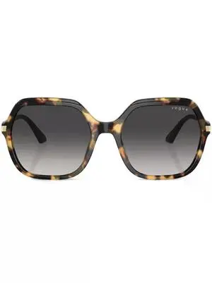 VOGUE EYEWEAR Tortoiseshell-effect Butterfly Sunglasses - Yellow