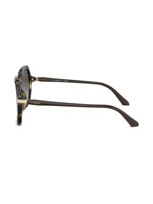 VOGUE EYEWEAR Tortoiseshell-effect Butterfly Sunglasses - Yellow