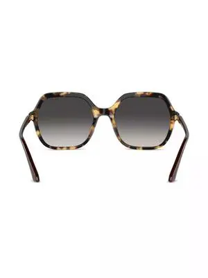 VOGUE EYEWEAR Tortoiseshell-effect Butterfly Sunglasses - Yellow