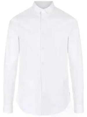Armani Exchange Long-sleeve Cotton Shirt - White