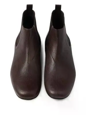 Prada Round-toe Leather Chelsea Boots