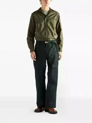 Prada Re-nylon Patch Pocket Shirt - Green