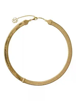 Burberry Check Print Chain Necklace