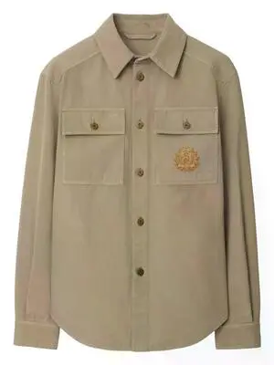Burberry B Crest Cotton Overshirt