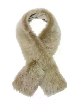 Burberry Reversible Shearling Scarf - Neutrals