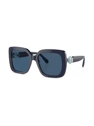 SWAROVSKI Crystal-embellished Square-frame Sunglasses