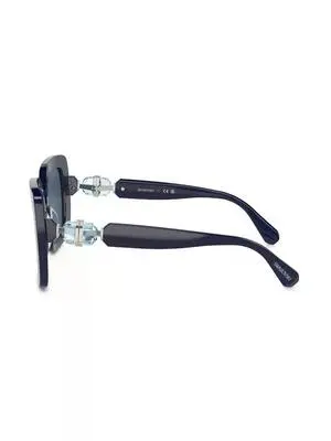 SWAROVSKI Crystal-embellished Square-frame Sunglasses