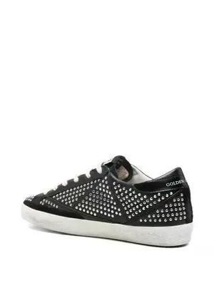 GOLDEN GOOSE Super-star Studded Sneakers - Black