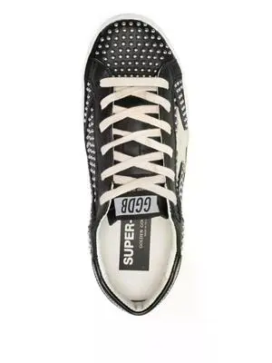 GOLDEN GOOSE Super-star Studded Sneakers - Black