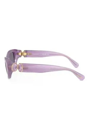 SWAROVSKI Crystal-embellished Oval Sunglasses
