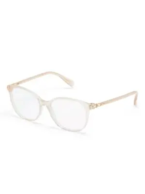 SWAROVSKI Logo-engraved Square-frame Glasses