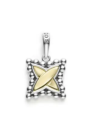 Lagos Signature Caviar Two-tone X Charm