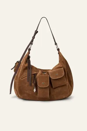 Ba&sh Arya Multi-pocket Leather Bag