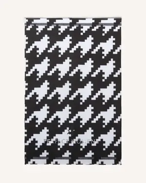 Perfect Moment Houndstooth Snood - Black-white-houndstooth-print