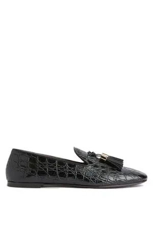 Giuseppe Zanotti Croc Effect Flats For Women