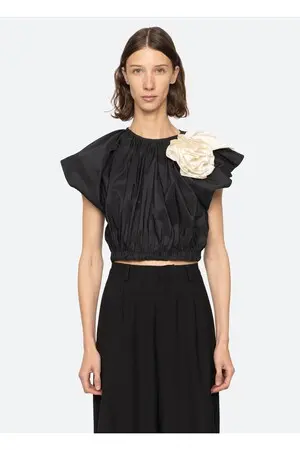 Sea Laurie Flutter Sleeve Top