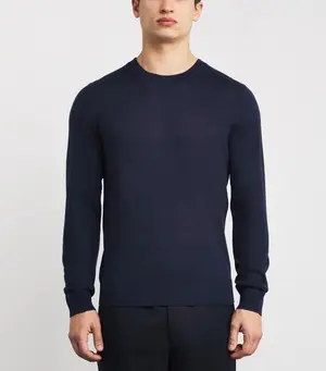 Paul Smith Merino Wool Crew Neck Sweater - Navy