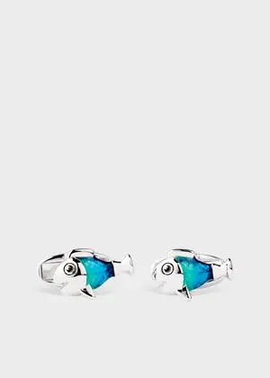 Paul Smith And Green 'fish' Cufflinks