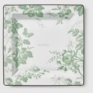 Gucci Herbarium Print Large Trinket Tray - Green