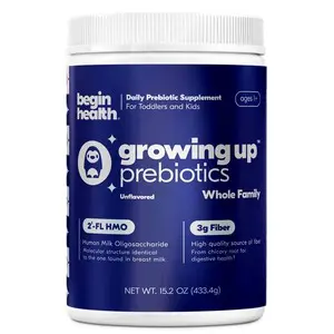 BEGIN HEALTH Growing Up Prebiotics Whole Family Jar 435 Grams - One-color