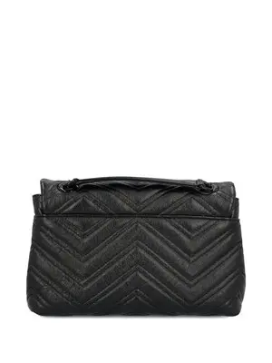 Gucci Gg Marmont Leather Shoulder Bag - Black
